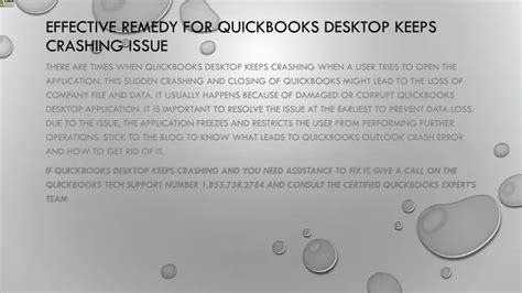 PPT An Effective Method To Fix QuickBooks Desktop Keeps Crashing Issue PowerPoint Presentation