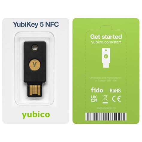 Yubico Yubikey 5 Nfc Two Factor Authentication 2fa Security Key Connect Via Usb A Or Nfc