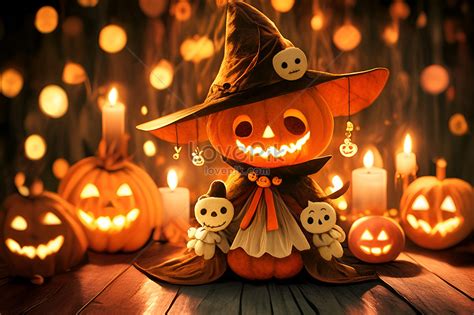 할로윈 호박 랜턴 일러스트 무료 다운로드 Lovepik