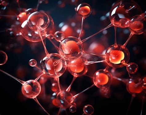 Atom Or Molecule Structure On Digital Background Stock Illustration Illustration Of Gene