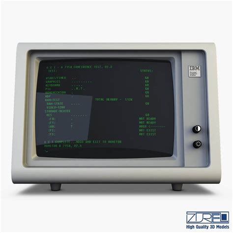 Ibm 5150 Monitor 3d Model By Zurel