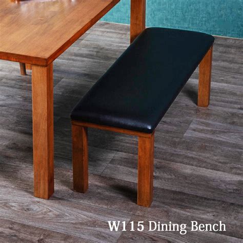 【楽天市場】ダイニングベンチ 幅115cm ダイニングチェア 2人用 2人掛け 木製 アンティーク ヴィンテージ おしゃれ モダン ベンチ 長椅子 椅子 座面pvc ブラック ブラウン 背無し