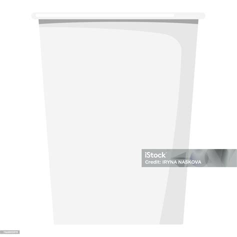 벡터 그림 흰색 종이 일회용 컵 아이콘 흰색 배경에 격리 그래픽용 디자인 템플릿입니다 개념에 대한 스톡 벡터 아트 및 기타 이미지 개념 공란 깨끗한 Istock