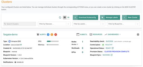 Learn Kop Provision Eks Cluster With Aws Fargate Rafay Product Documentation