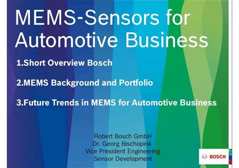 Pdf Mems Sensors For Automotive Business V2 E G Esp Safety Critical Long Product