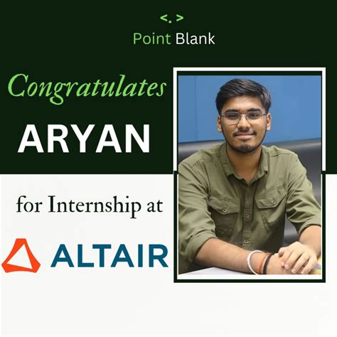 Point Blank On Linkedin Pointblank Congratulates Aryan Pandey For