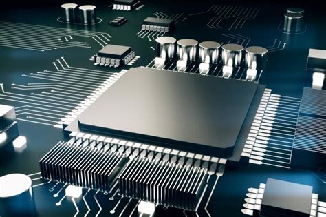 Premium Photo Digital Circuit Board With Microchip