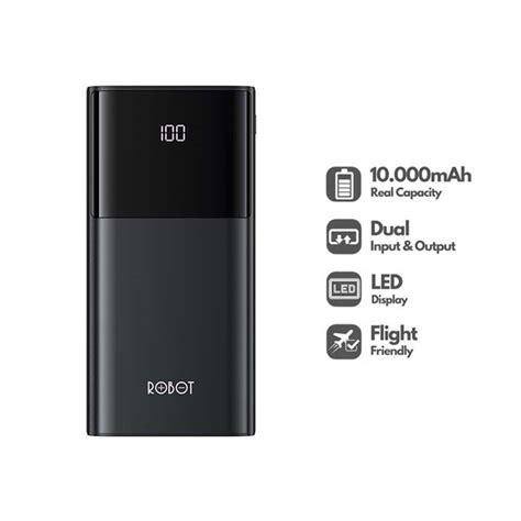 Power Bank Robot Rt190s Black Mdp It And Electronic Superstore