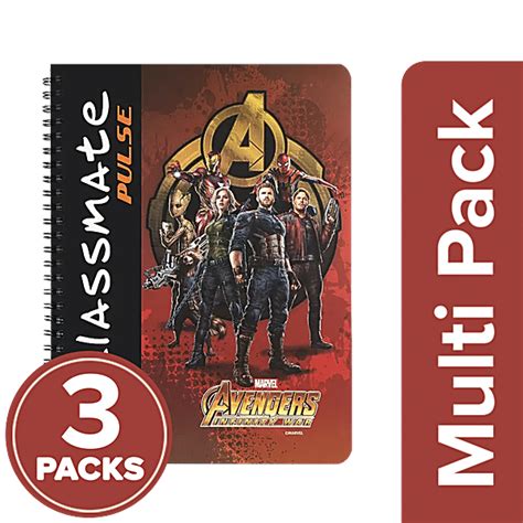 Buy Classmate Pulse Notebook Ruled Single Line Spiral Binding 267