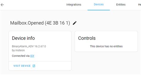 Isy Entity Removed But Device Still Present Configuration Home Assistant Community