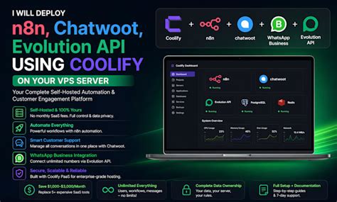 Deploy N8n Chatwoot Evolution Api Using Coolify On Your Vps Server By