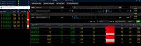 Watch List Scan For Option Strike Prices Hahn Tech Llc