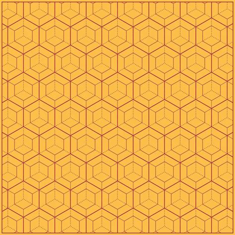 Hexagon Shape Dashed Line Pattern With Orange Background 55086965 Vector Art At Vecteezy