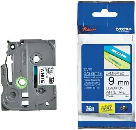 Cinta Etiquetadora Para Brother P Touch Pc Adhesiva Extra Negro Sobre Blanco Mm Cinta