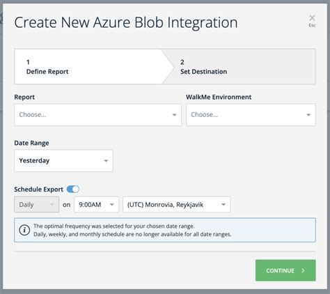Outgoing Azure Blob Integration Walkme Help Center