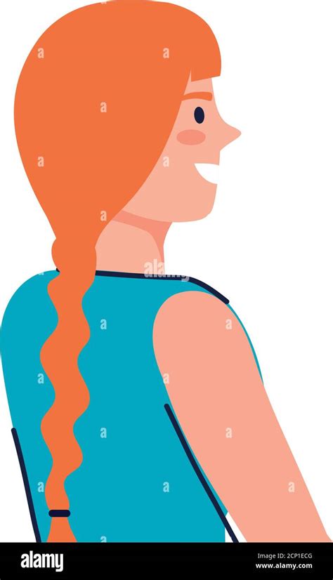 Woman Cartoon With Red Hair Vector Design Stock Vector Image And Art Alamy