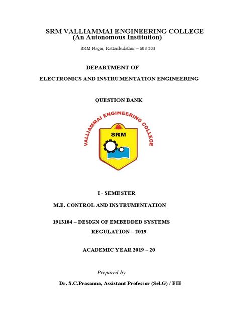 question bank 1913104 design of embedded systems pdf embedded