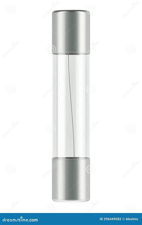 One Quick Blow Glass Tube Fuse D Rendering Stock Illustration Illustration Of Power Circuit
