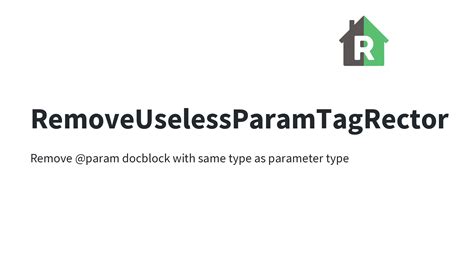 Removeuselessparamtagrector Rector Automated Way To Instantly