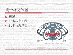托卡马克装置原理1PPT课件