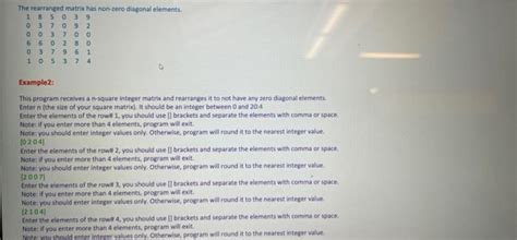 Solved Write A Matlab Script To Take A N Square Integer
