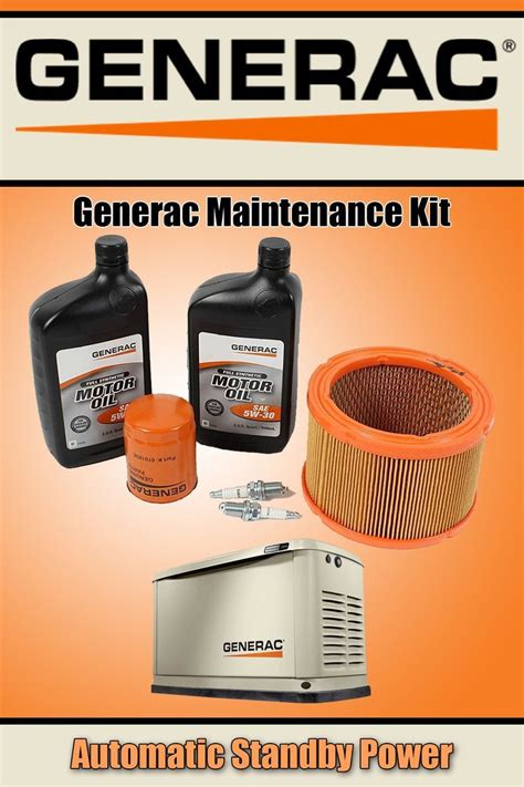 Generac Maintenance Kit For 20kw Home Standby Generator 0j57680ssm For Sale Online Ebay