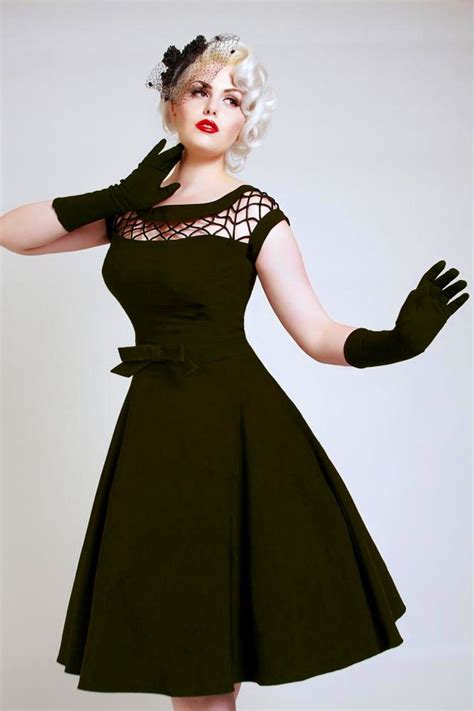 The 50s Alika Black Circle Dress From Tatyana By Bettie Page Clothing