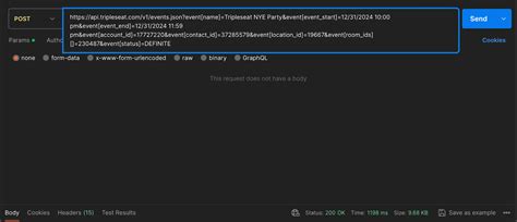Api Events Endpoint Tripleseat Support