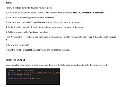 Solved Todo Create An Array Variable Called Words With