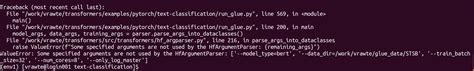 ValueError HFArgumentParser On Running Run Glue Py Issue 16213