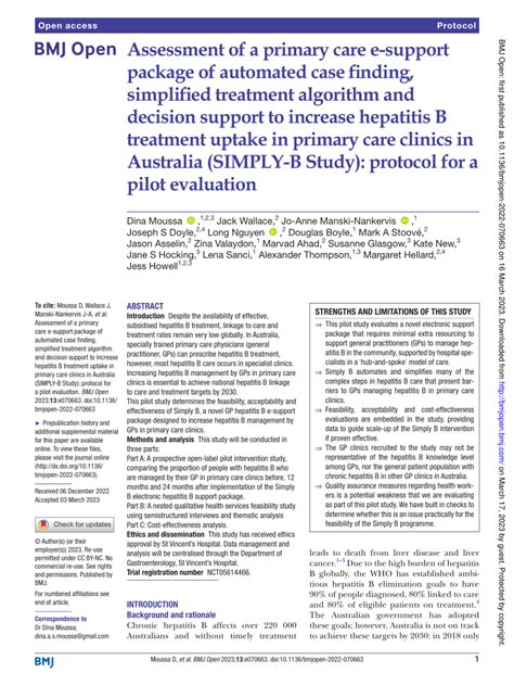 Pdf Assessment Of A Primary Care E Support Package Of Automated Case