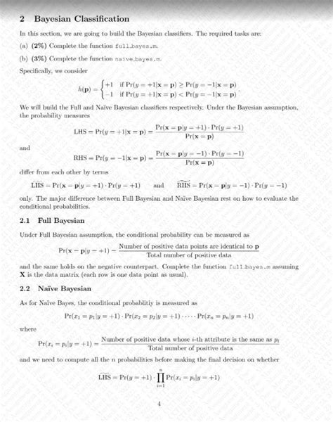 2 Bayesian Classification In This Section We Are