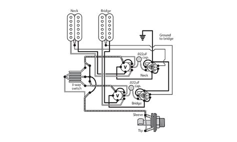 Premium Wiring Kit For 2 Pickups With Toggle Switch Stewmac
