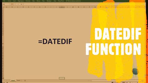 How To Use DATEIF Function In Excel YouTube