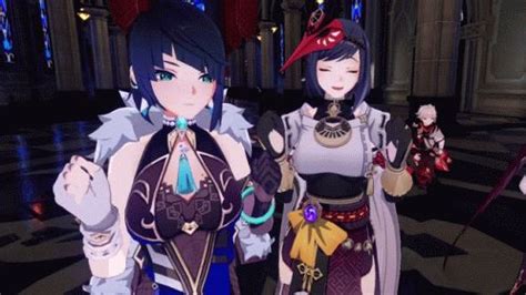 Yelan Sara Gif Yelan Sara Kujou Discover Share Gifs Gif Cool Gifs Kuki