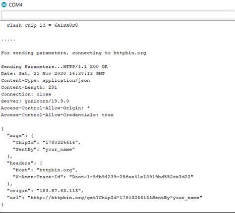 Transmitting Data Over Wifi Using