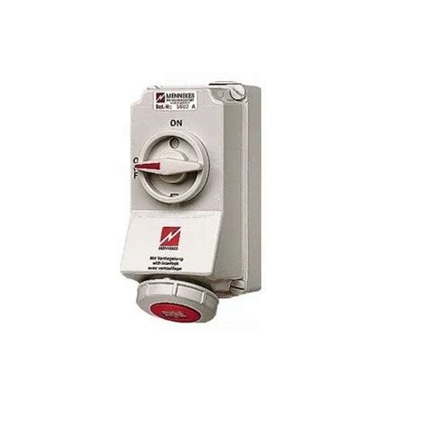 Wall Mounted Socket Mechanical DUO Interlock A Wall Mounted Receptacle Distributor