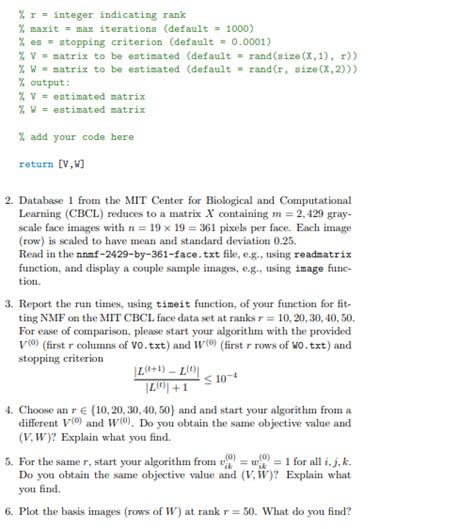 Nonnegative Matrix Factorization Nonnegative Matrix