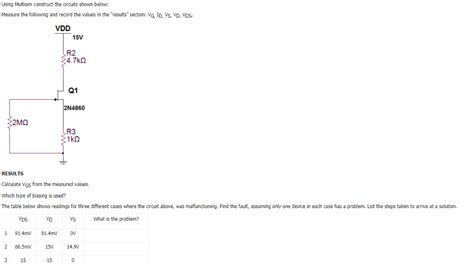 Solved Please Create The Circuit Within Multisim Or Other