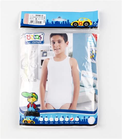 ست زیر پوش رکابی و شورت پسرانه نخی کد 923101