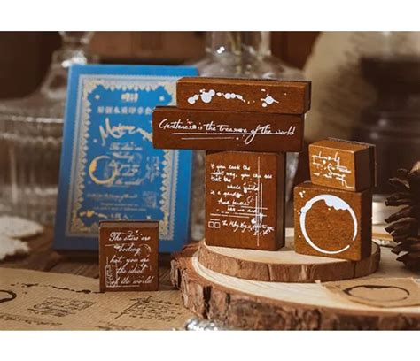 Vintage Notes Stamp Set 빈티지 노트 스탬프 6종 세트 상품 상세정보