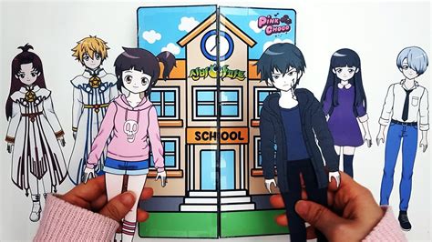 신비아파트 학교 스퀴시북 만들기 Diy 강림 하리 가은 이안 사라 리온 종이인형 놀이북 Shinbi House Paper Dolls Quiet Book Youtube