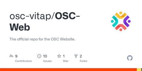 Github Osc Vitap Osc Web The Official Repo For The Osc Website