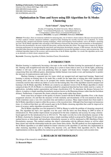 Pdf Optimization In Time And Score Using Iid Algorithm For K Modes