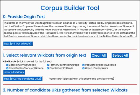 Table 1 From Automatically Assembling A Custom Built Training Corpus