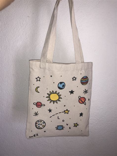 How To Draw On Canvas Bag
