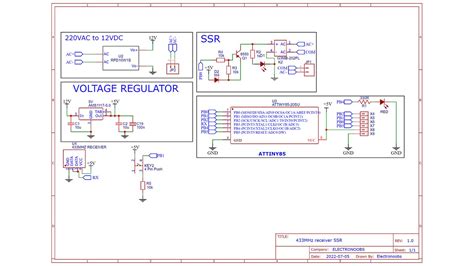 433mhz Radio Switch Contorol Homemade Attiny85 Relay