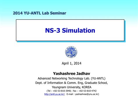 Ppt Ns 3 Simulation Powerpoint Presentation Free Download Id2382481