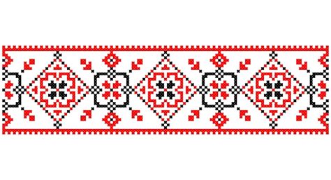 오래된 수제 크로스 스티치 민족 우크라이나 패턴처럼 좋은 자수 우크라이나어 수건 장식품 Rushnyk 호출 벡터 0명에 대한 스톡 벡터 아트 및 기타 이미지 Istock