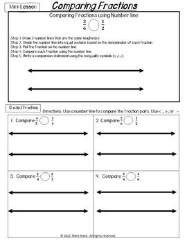 Comparing Fractions By Mere Mack TPT